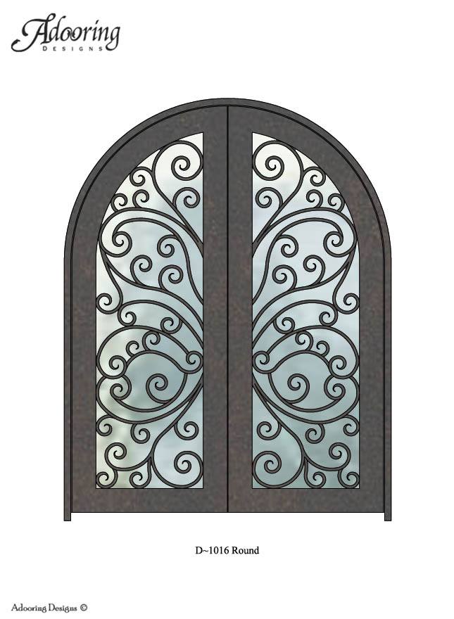 Double Doors Round Top